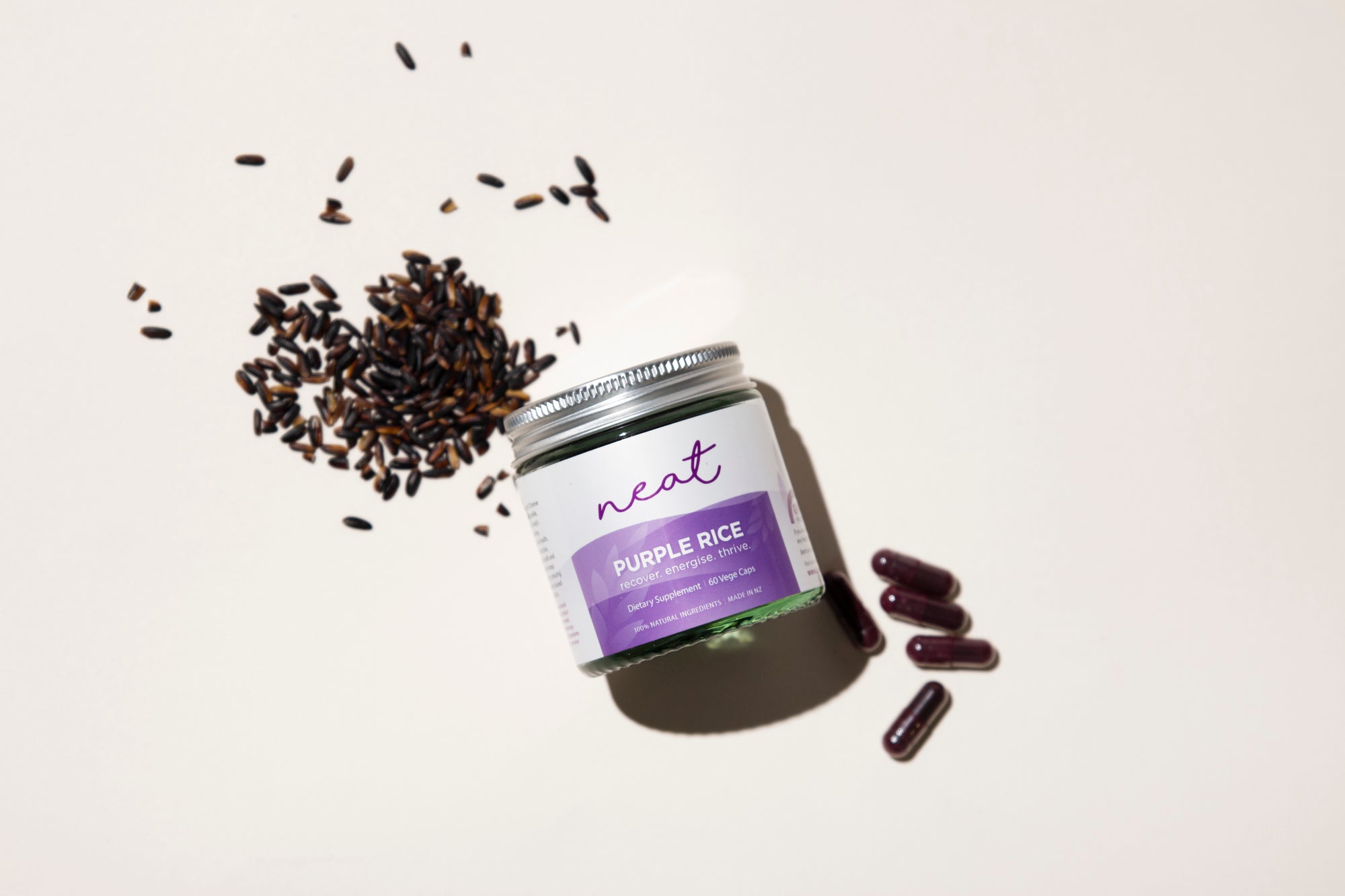 Neat | Micronised Purple Rice Capsules | NZ Made