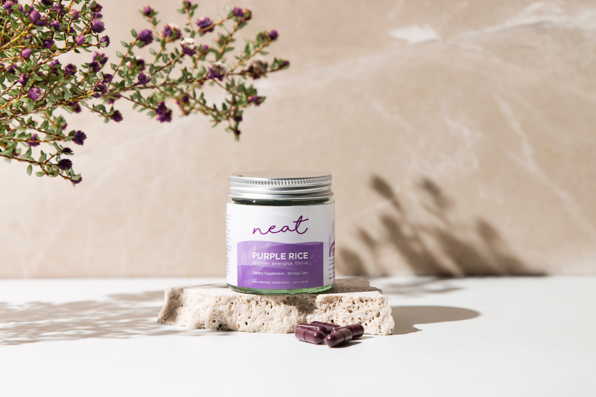Neat | Micronised Purple Rice Capsules | NZ Made