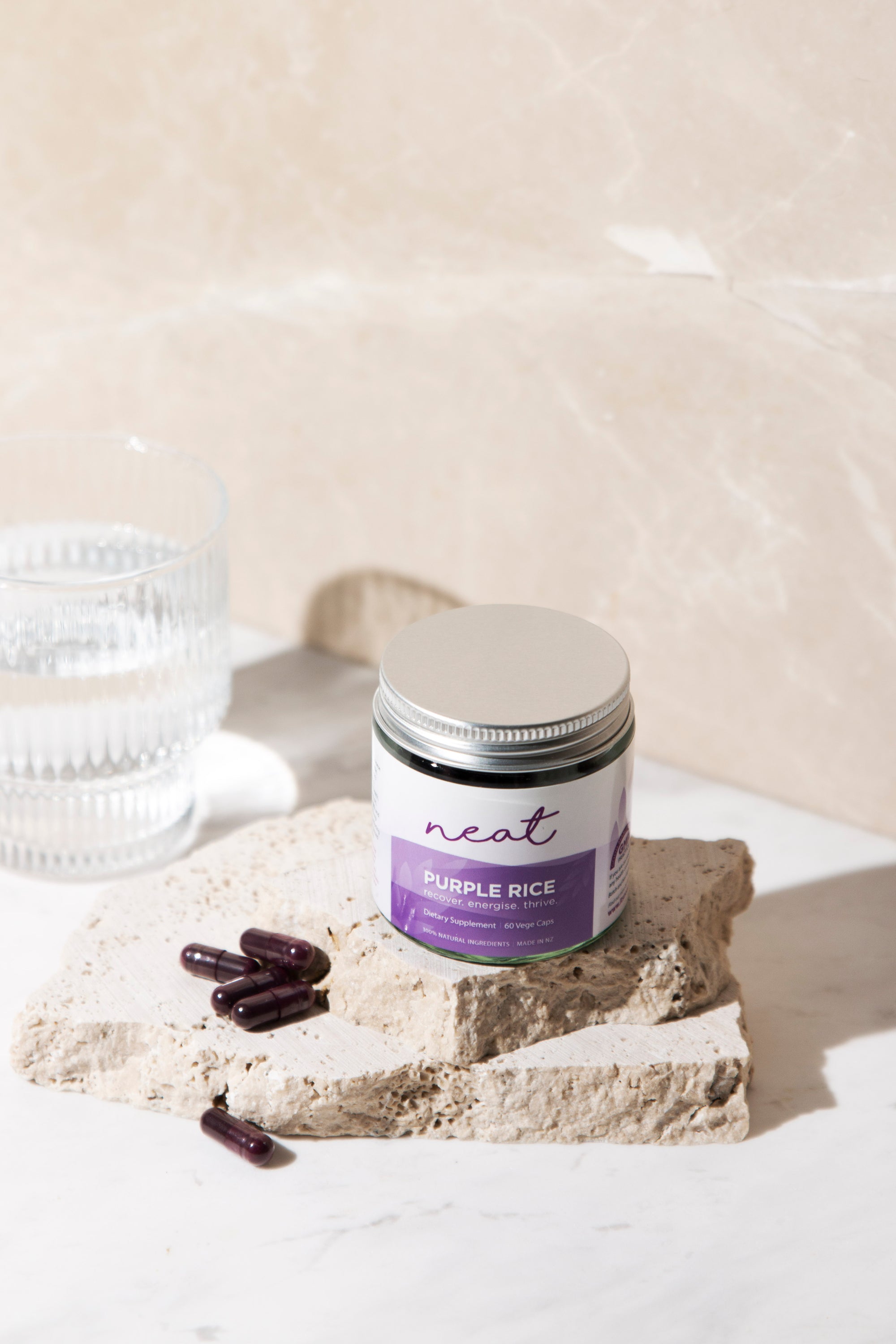Neat | Micronised Purple Rice Capsules | NZ Made