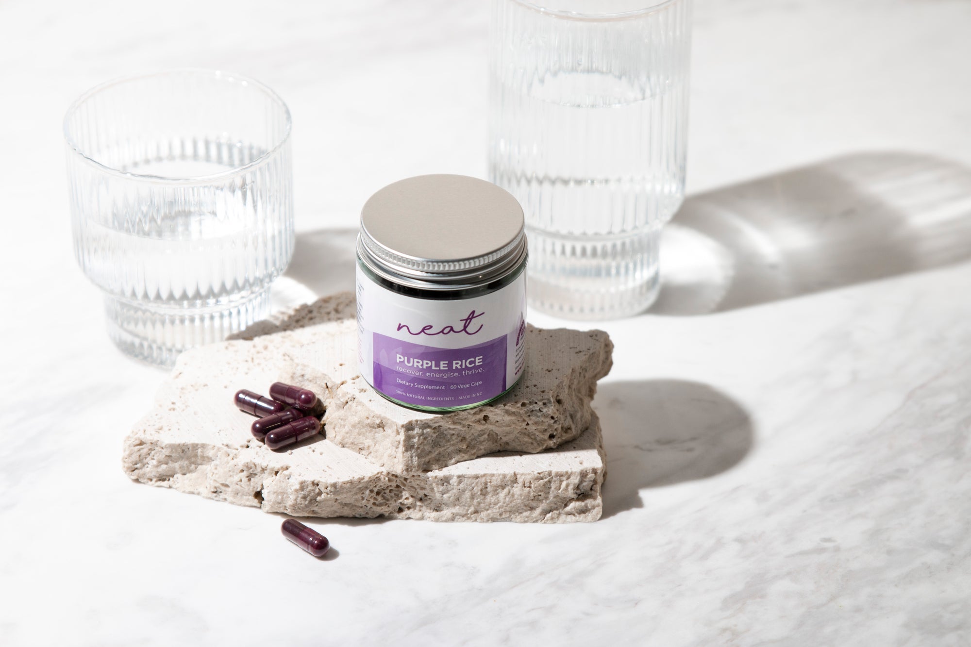 Neat | Micronised Purple Rice Capsules | NZ Made