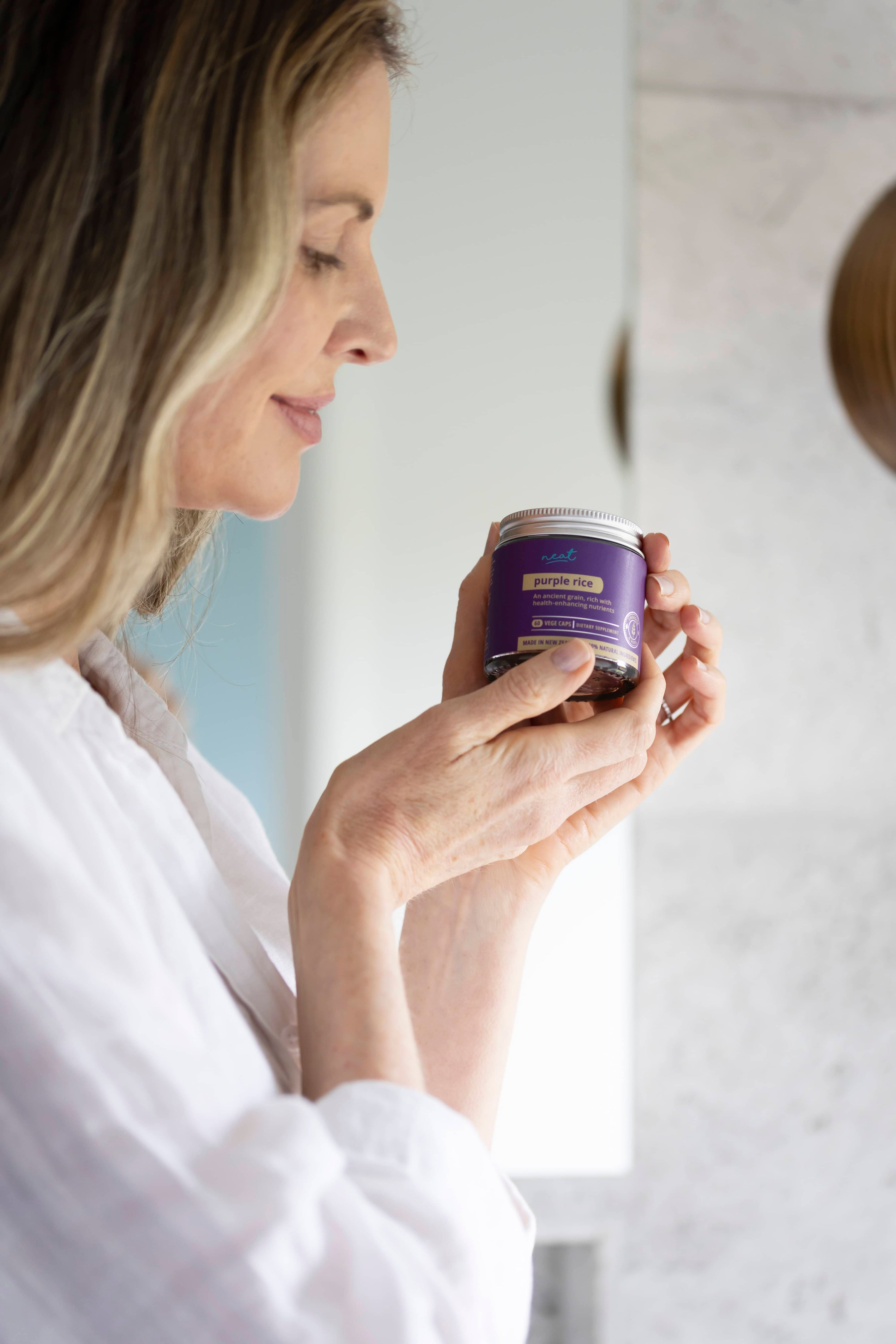 Neat | Micronised Purple Rice Capsules | NZ Made