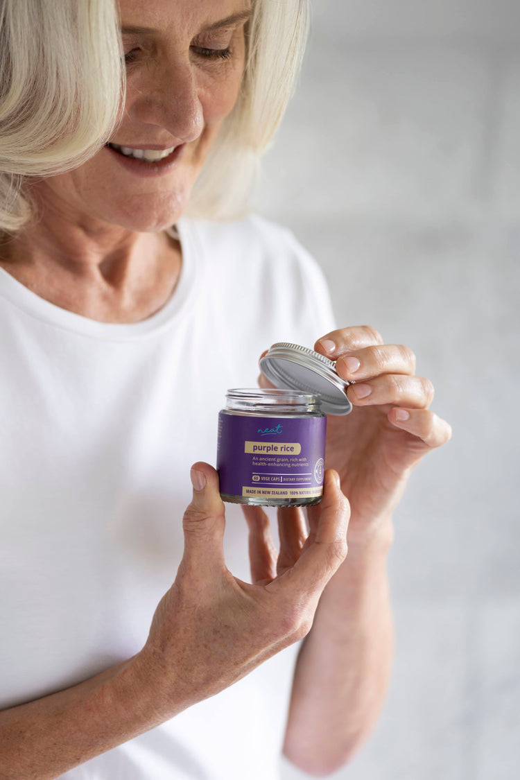 Neat | Micronised Purple Rice Capsules | NZ Made