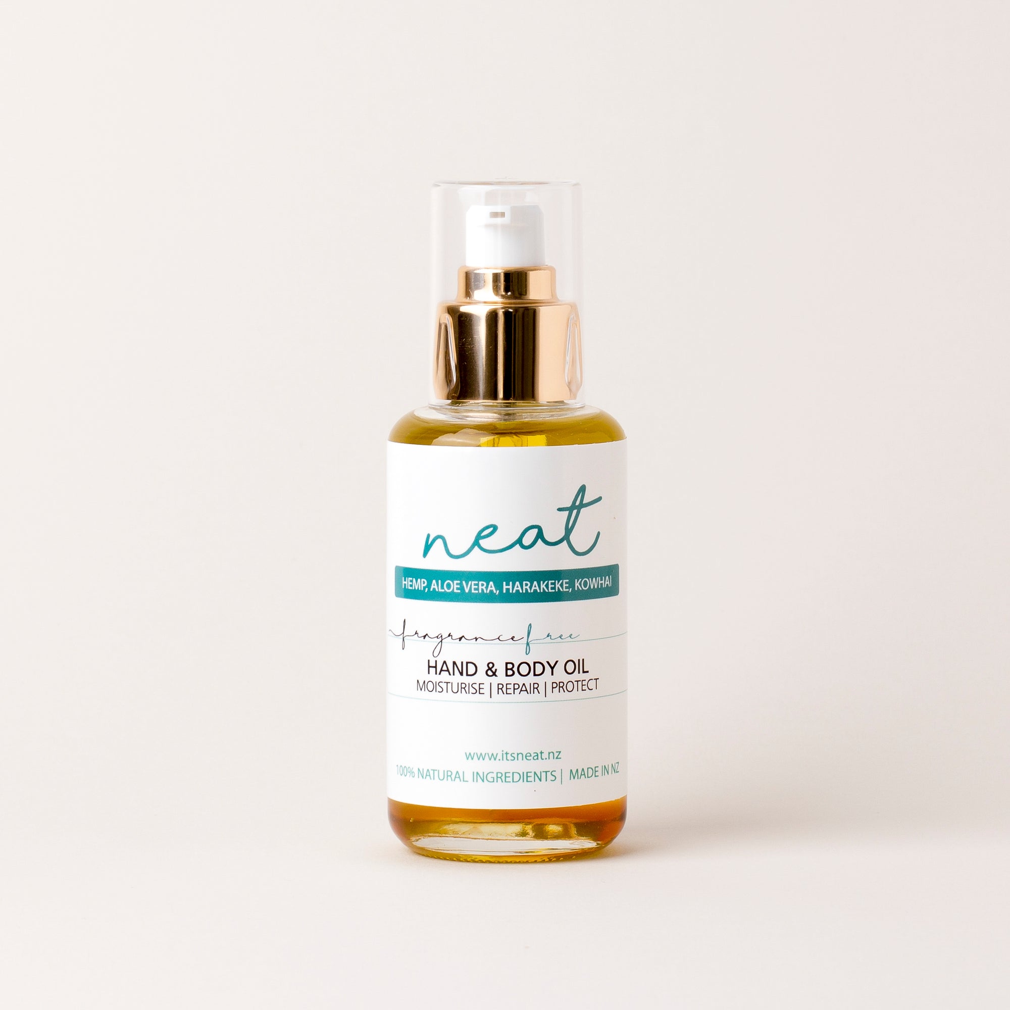 Neat | Hempseed and Aloe Vera Body Oil w Harakeke and Kowhai